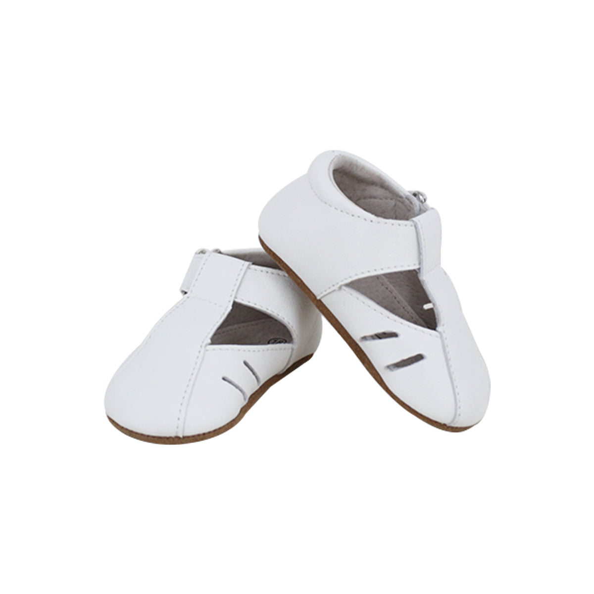 DAKOTA Leather Toddler and Baby Shoes for Newborns in White – SKEANIE